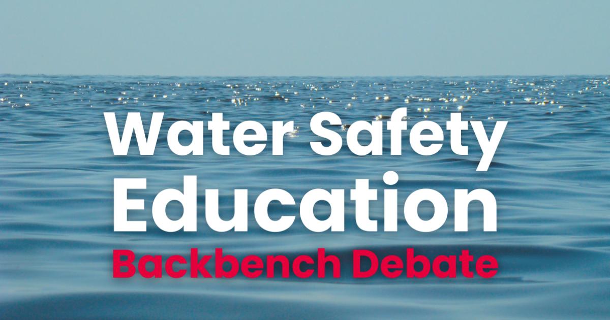 Why we need to improve water safety education - Darren Paffey MP